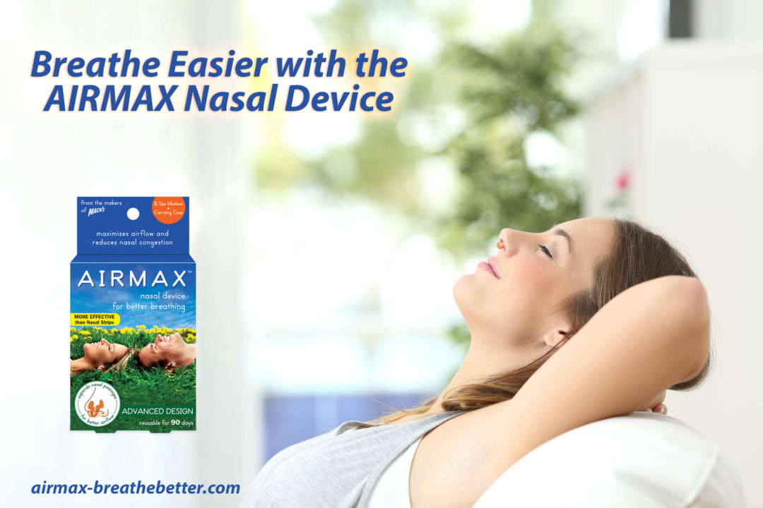 Breathe easier with the AIRMAX Nasal Device | AIRMAX Nasal Dilator